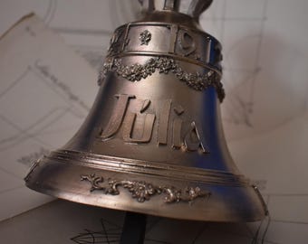 Antique Bronze Bell, Cast Bronze Bell, Vintage Cow Bell, Antique Cow ...