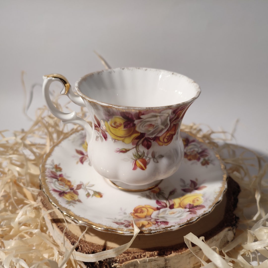 Royal Albert Collectible Bone China Coffie Cup and Saucer - Etsy