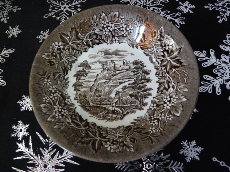 Vintage Collectible Bowl English Ironstone Tableware Brown Earthenware ...