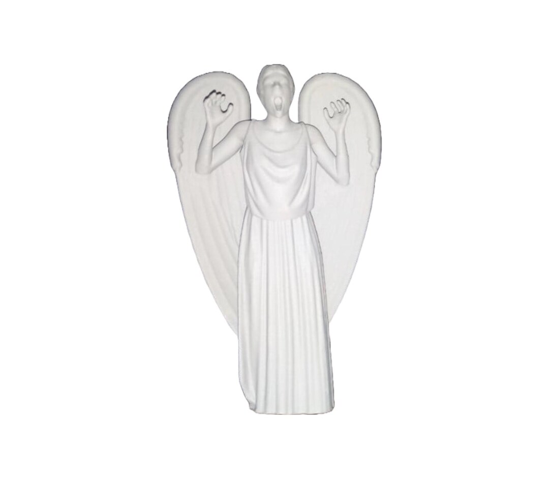 Weeping Angel Attack Pose Figurine Inspired by Doctor Who 20cm Height ...