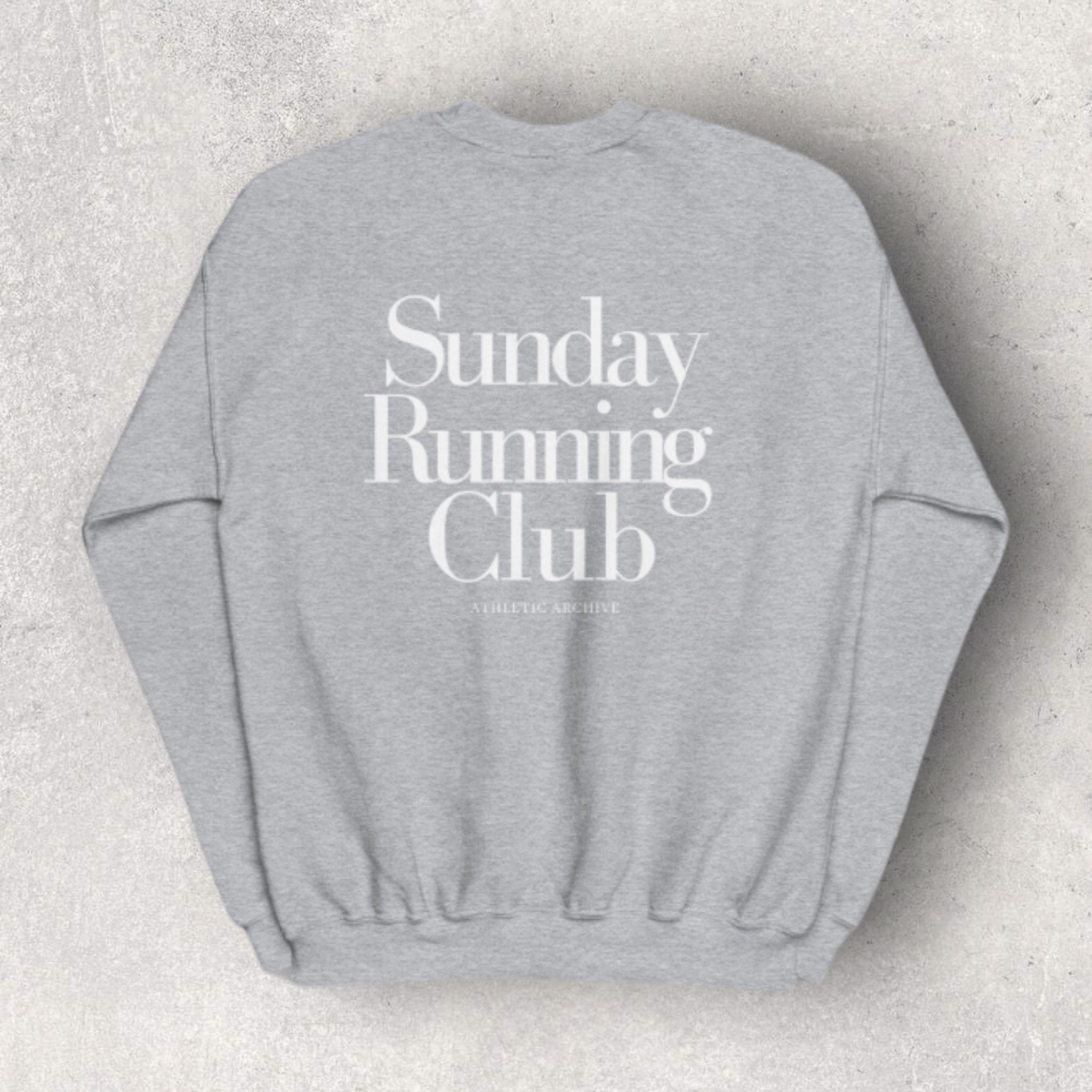 Sunday Running Club Vintage Sport Crewneck Sporty Elegance in Cotton - Etsy