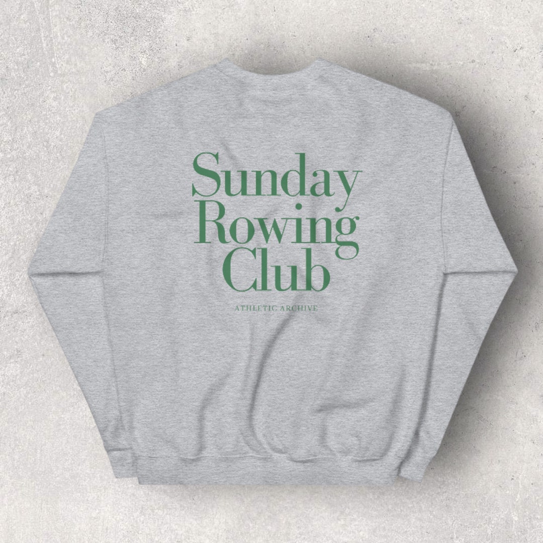 Sunday Rowing Club Vintage-inspired Green Cotton Crewneck Sport Y2k ...