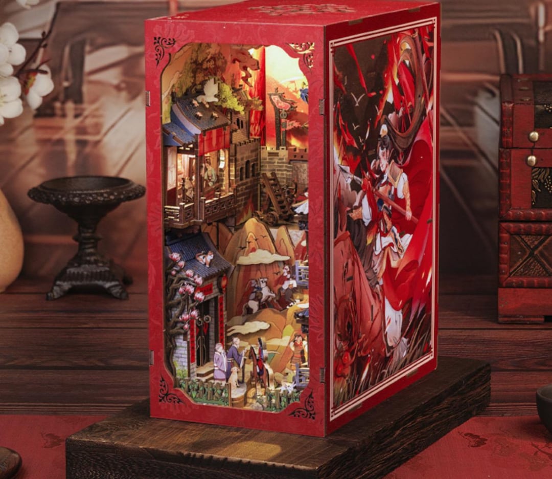 DIY Book Nook Kit - the Legend of Mulan, Miniature House With LED Light ...