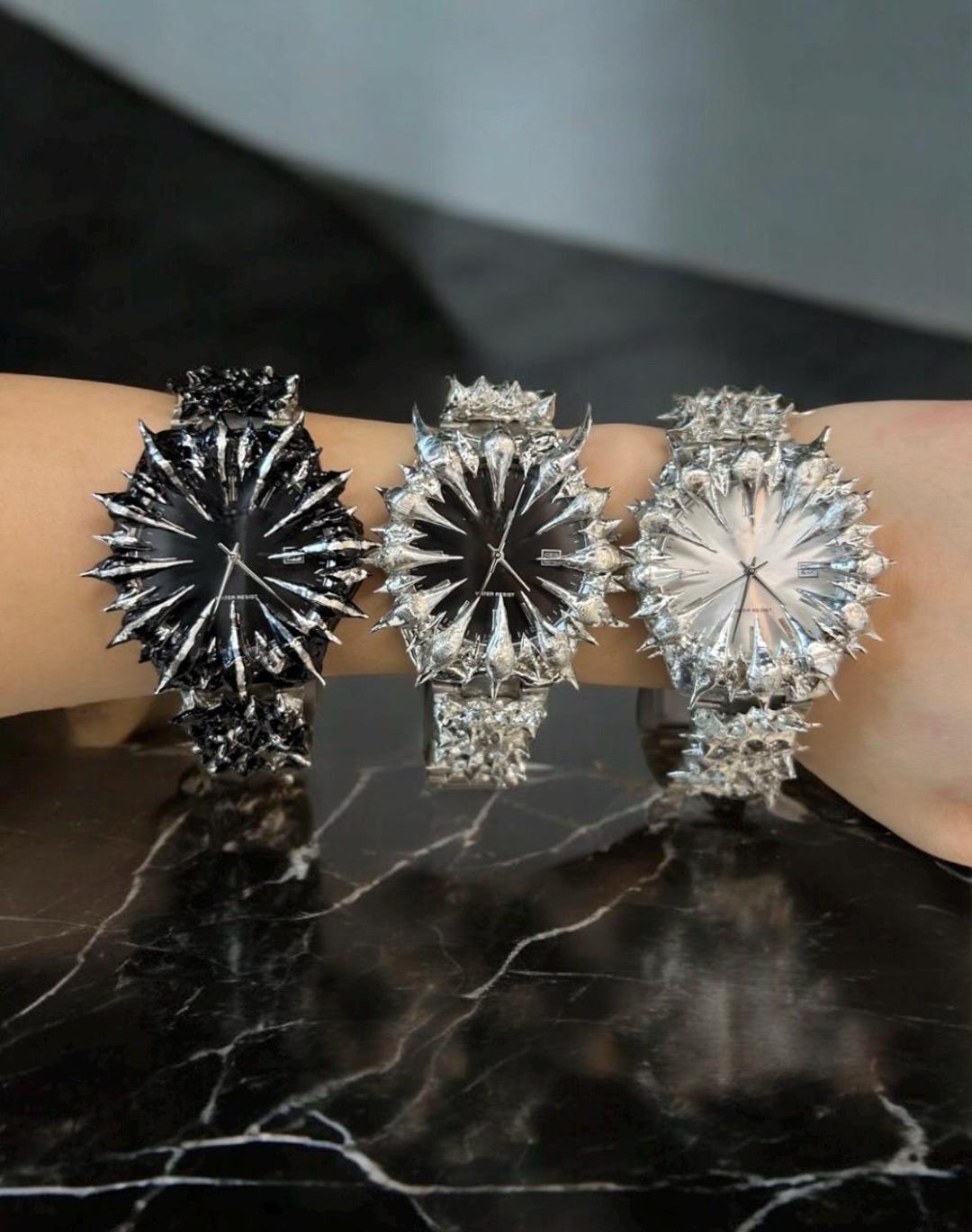 Gothic Stainless Steel Welded Custom Wristwatch – Claw Design With ...