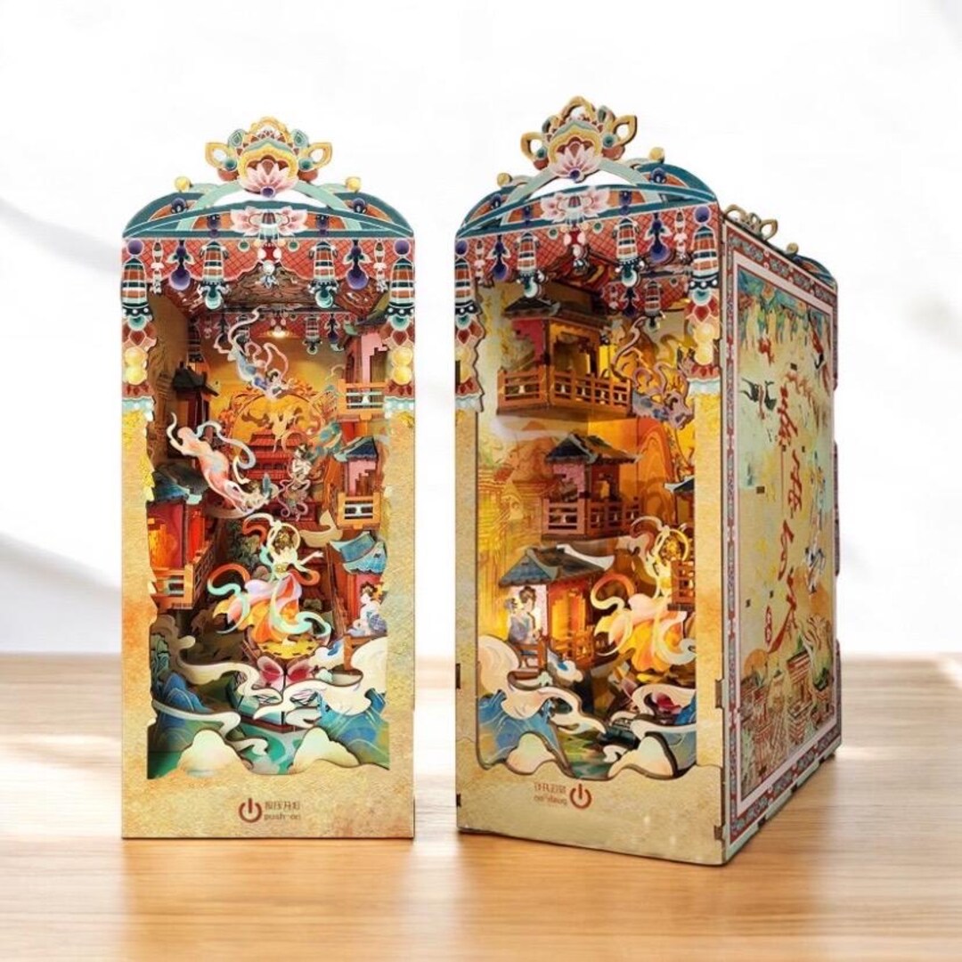 DIY Book Nook Kit - Celestial Melody, Miniature House With LED Light ...