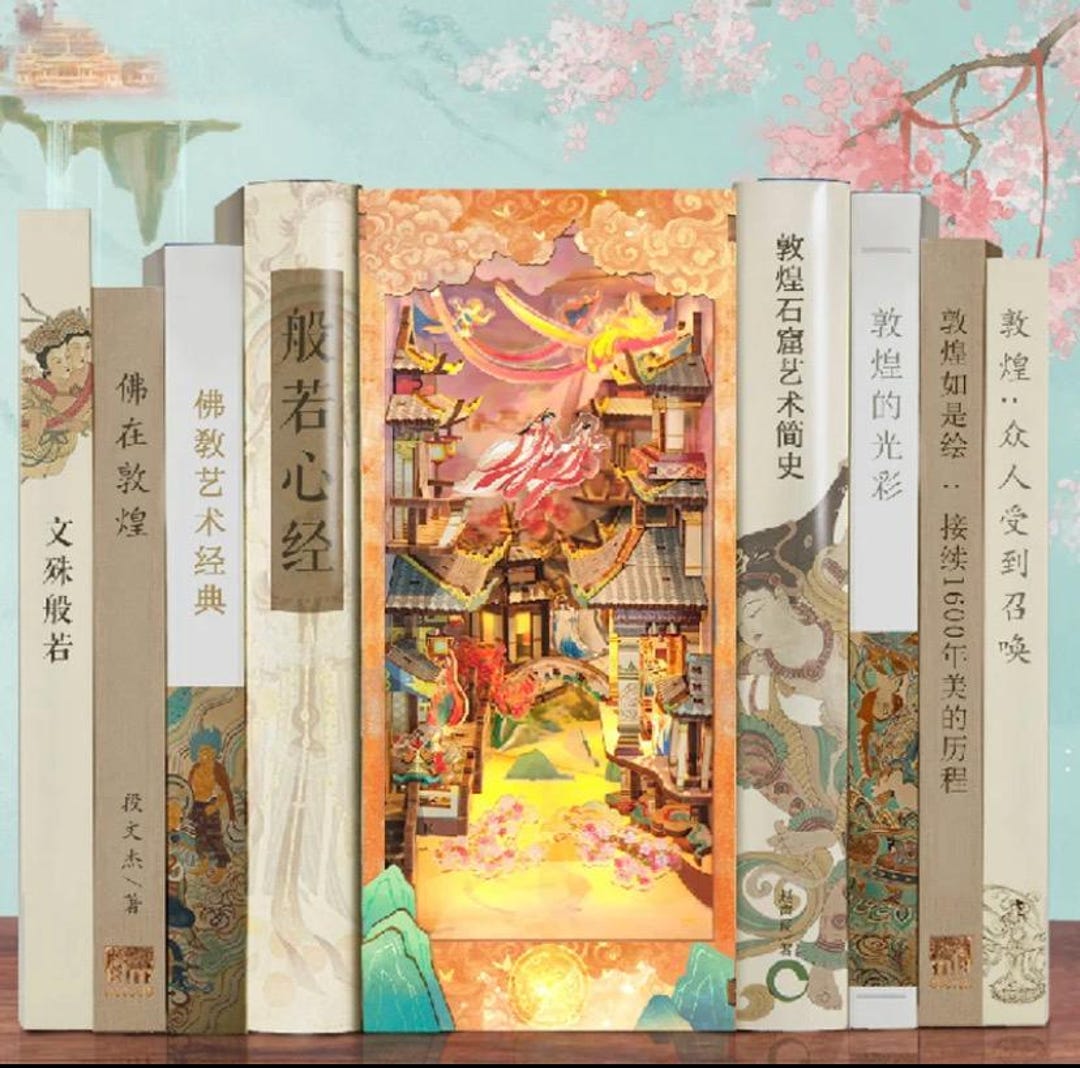 DIY Book Nook Kit - Japan Tradition, Miniature House With LED Light ...