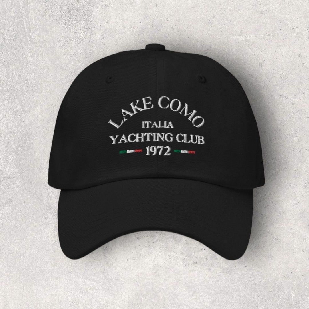 Lake Como Italia Yachting Club 1972 Embroidered Dad Cap Vintage Style ...