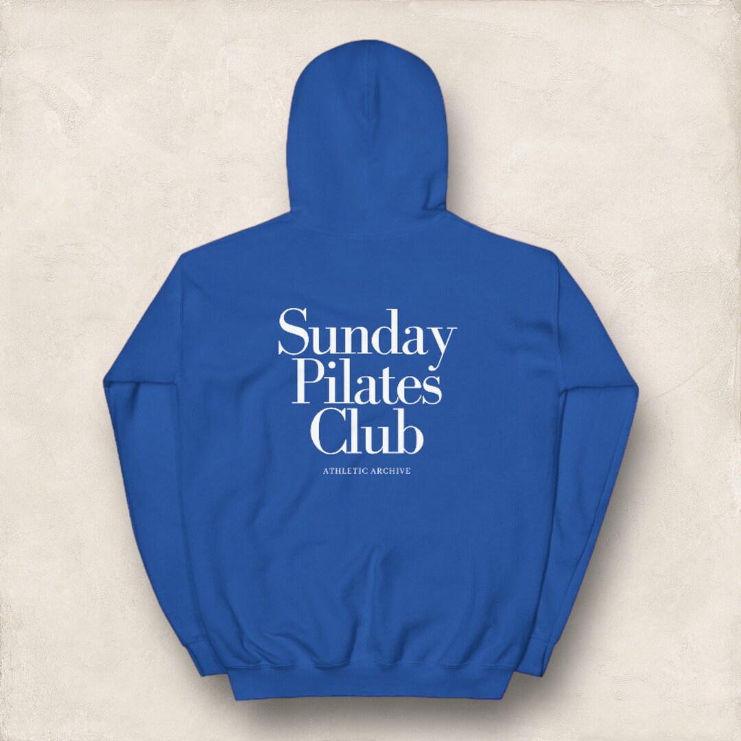 Sunday Pilates Club Hoodie | Pilates Gifts | Pilates Instructor Teacher ...