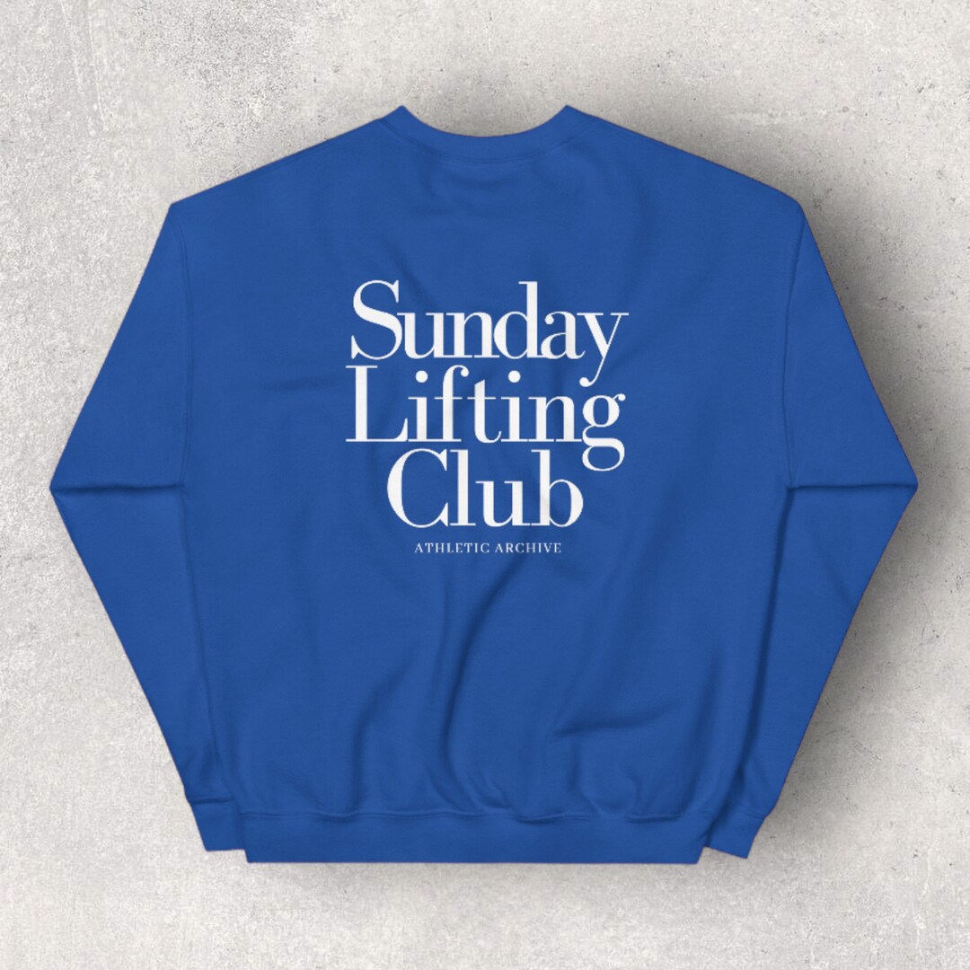 Sunday Lifting Club Vintage Sport Crewneck Sporty Elegance - Etsy
