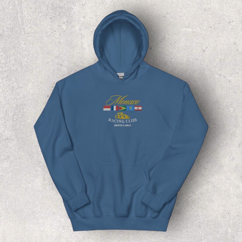 Monaco Racing Club Monte Carlo Premium Luxury Embroidered Hoodie - Etsy