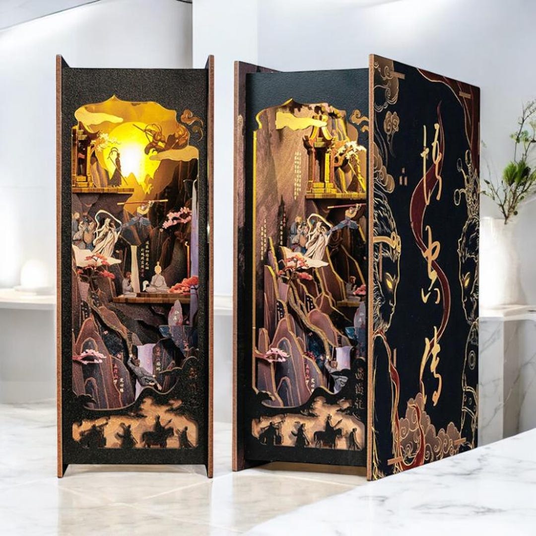 DIY Book Nook Kit - the Legend of Wukon, Miniature House With LED Light ...
