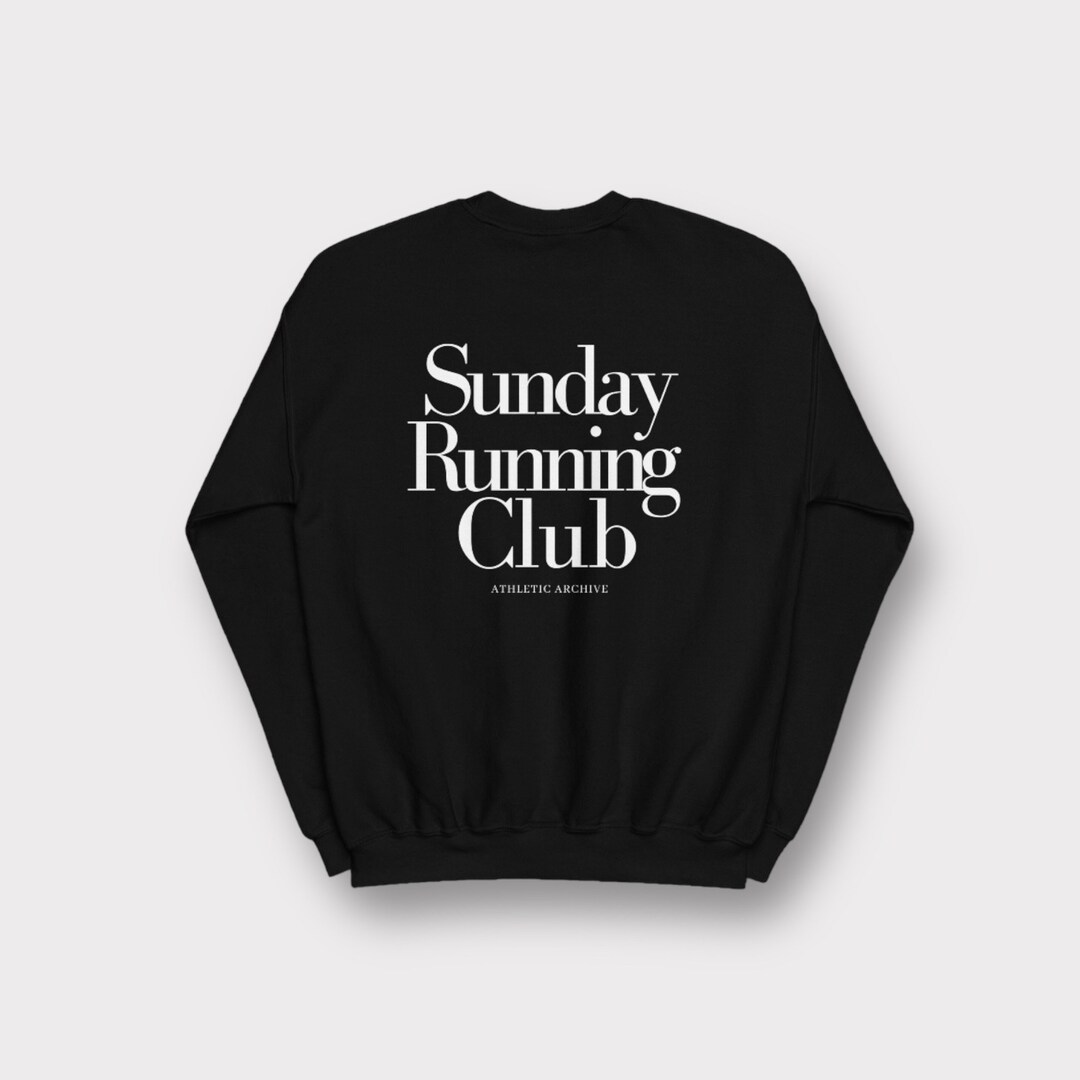 Sunday Running Club Vintage Sport Crewneck Sporty Elegance - Etsy