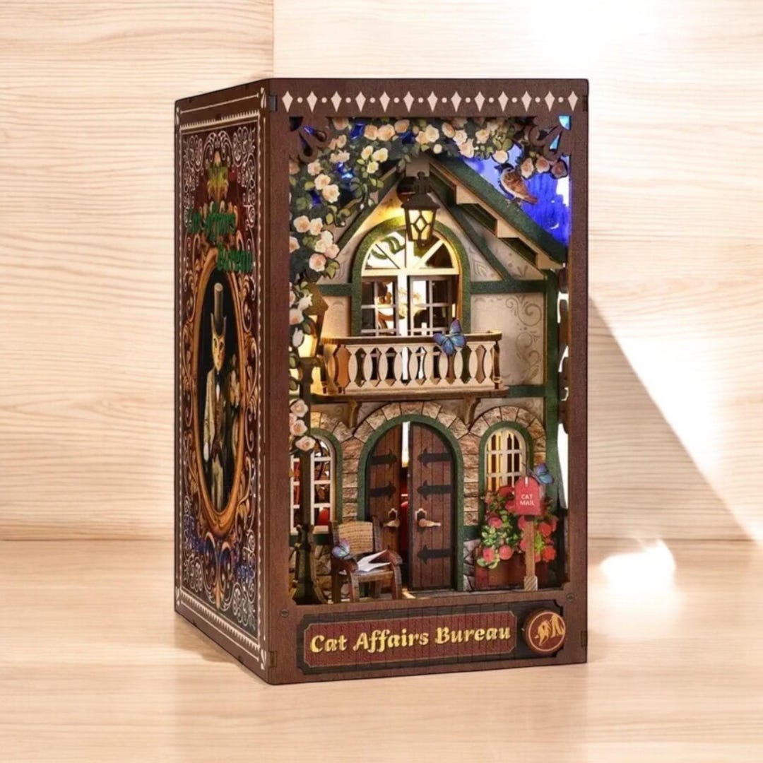 DIY Book Nook Kit - Riddle on the Seabed Miniature House With LED Light ...