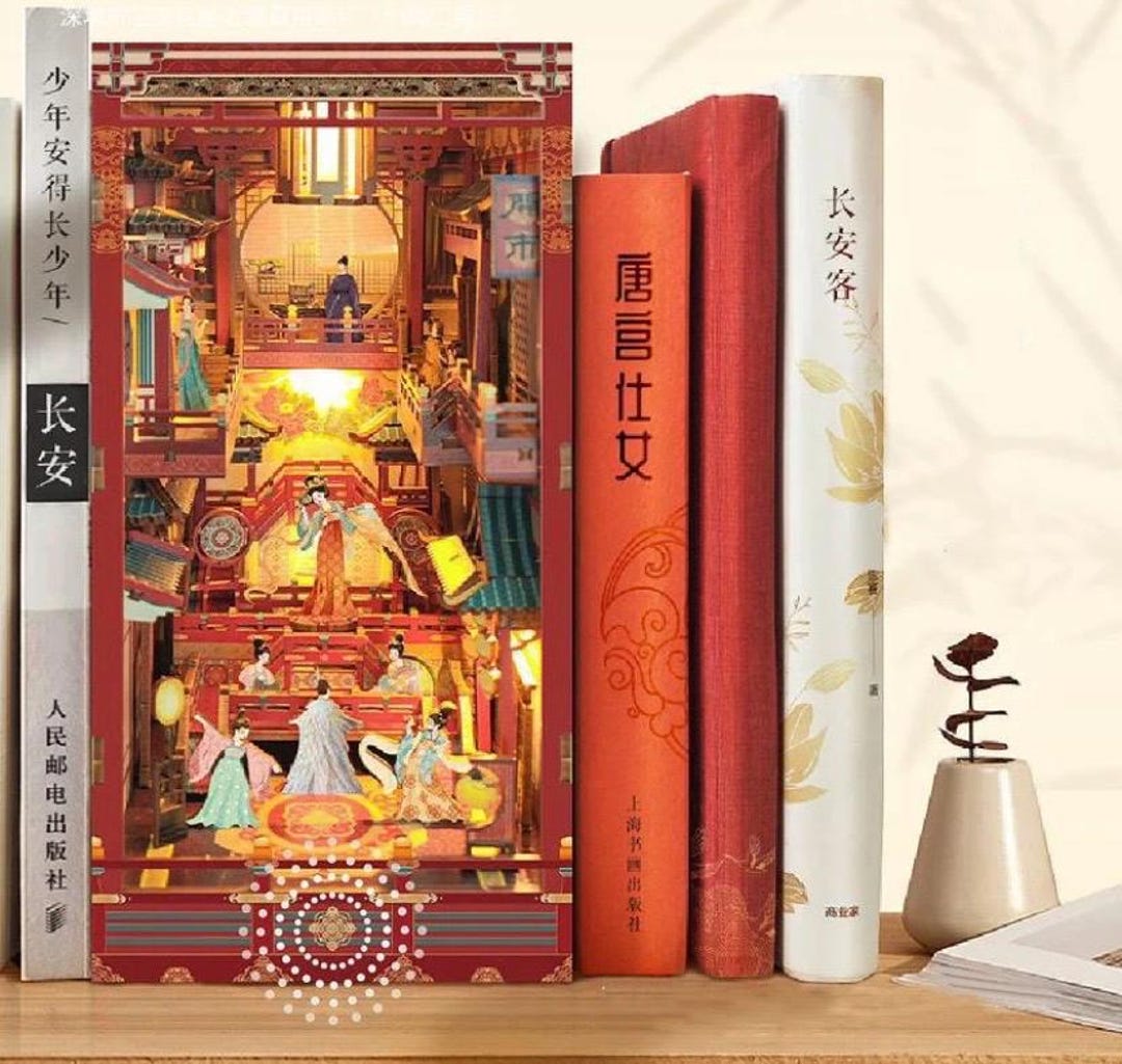 DIY Book Nook Kit - Tang Palace Music Feast Miniature House With LED ...
