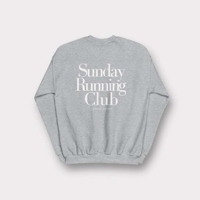 Sunday Running Club Vintage Sport Crewneck Sporty Elegance - Etsy