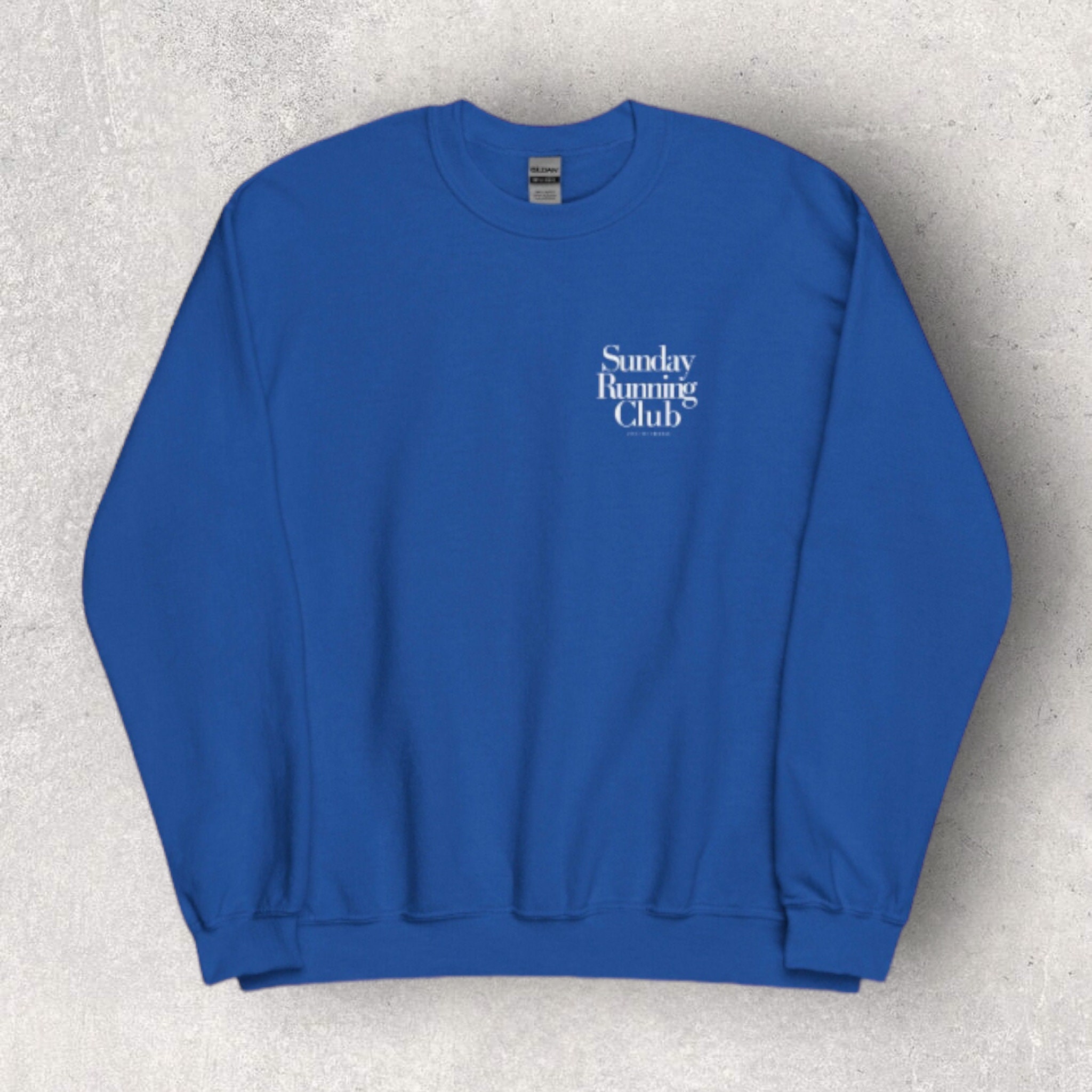 Sunday Running Club Vintage Sport Crewneck Sporty Elegance in Cotton - Etsy