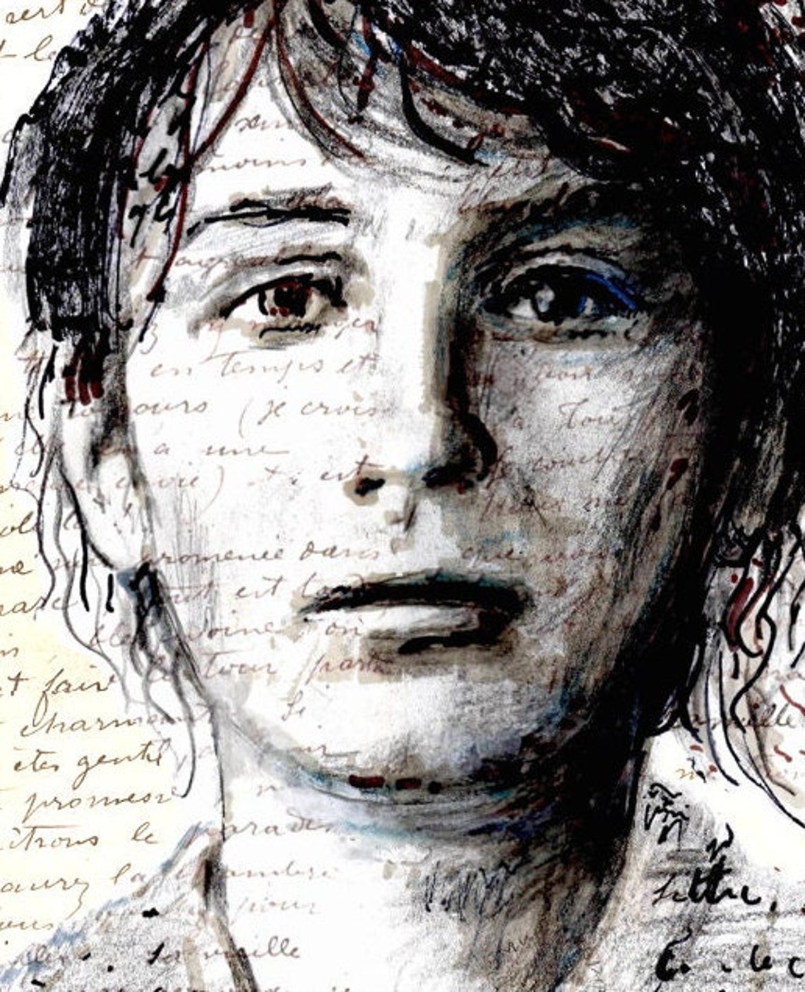 Camille Claudel, Portrait of the French Sculptress With a Handwritten ...