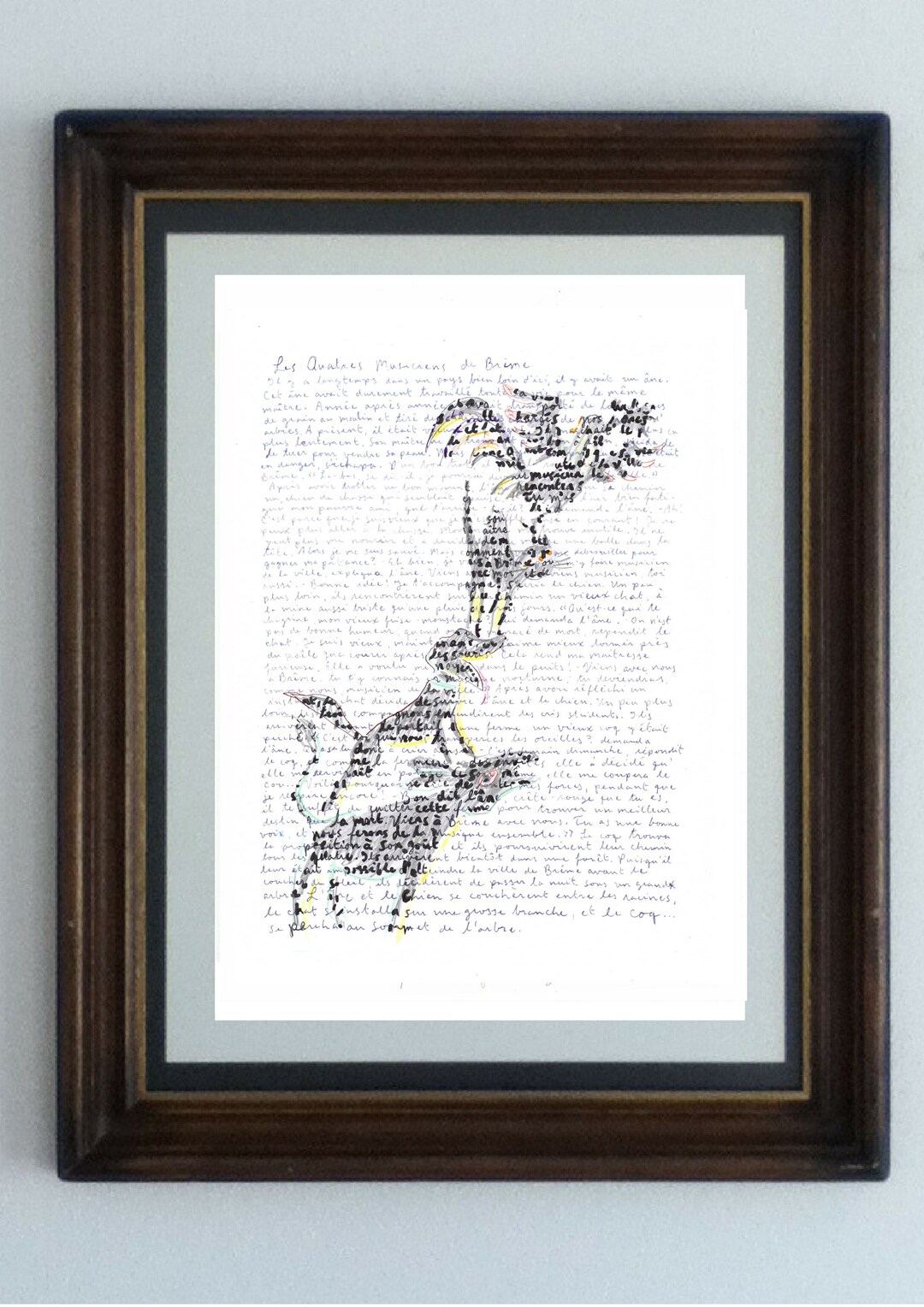 The Four Musicians of Bremen a Poster to Read From the Brothers Grimm ...