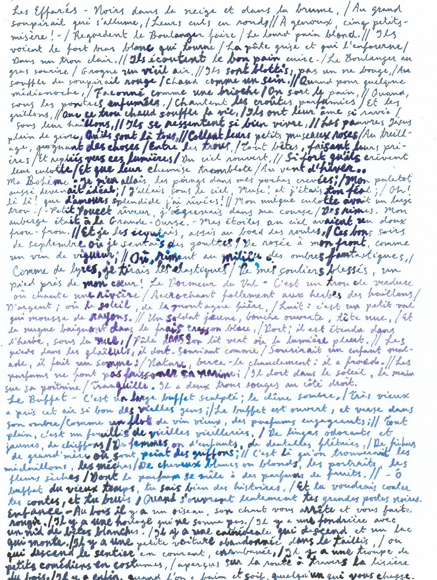 Arthur Rimbaud, Portrait of the Great French Poet, in Five Poems Les ...