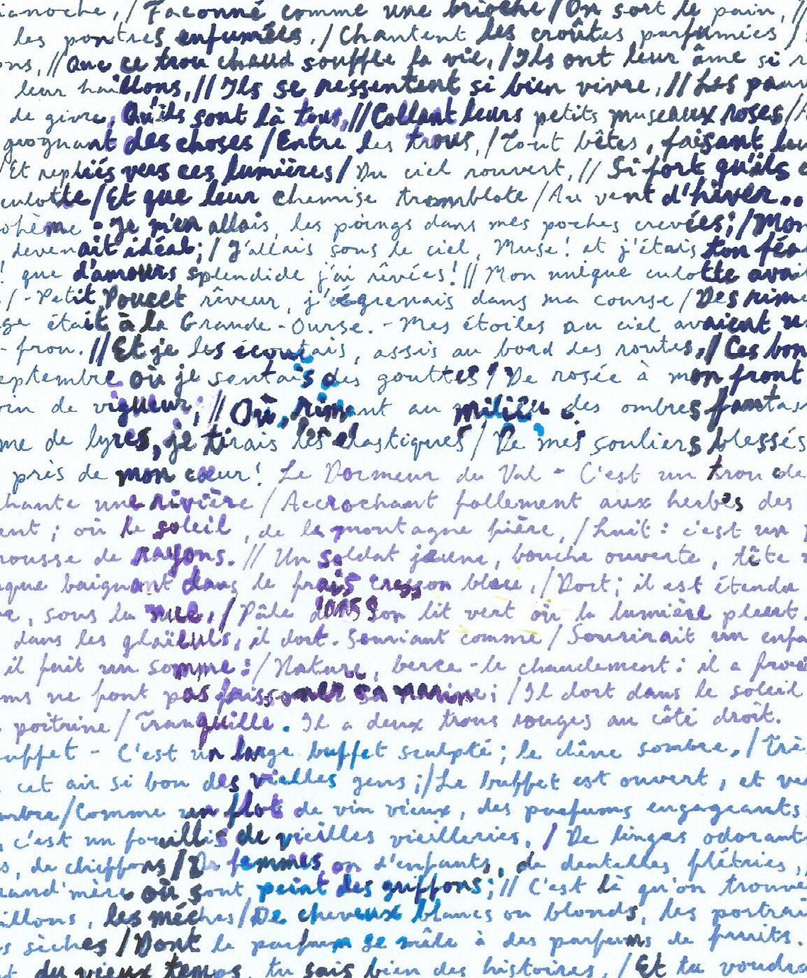 Arthur Rimbaud, Portrait of the Great French Poet, in Five Poems Les ...