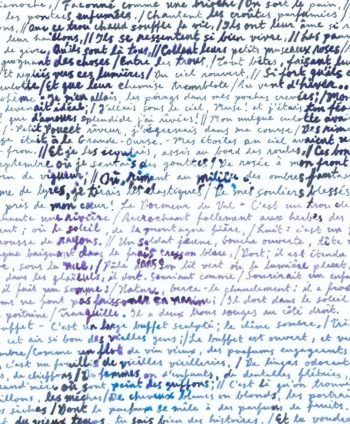 Arthur Rimbaud, Portrait of the Great French Poet, in Five Poems Les ...