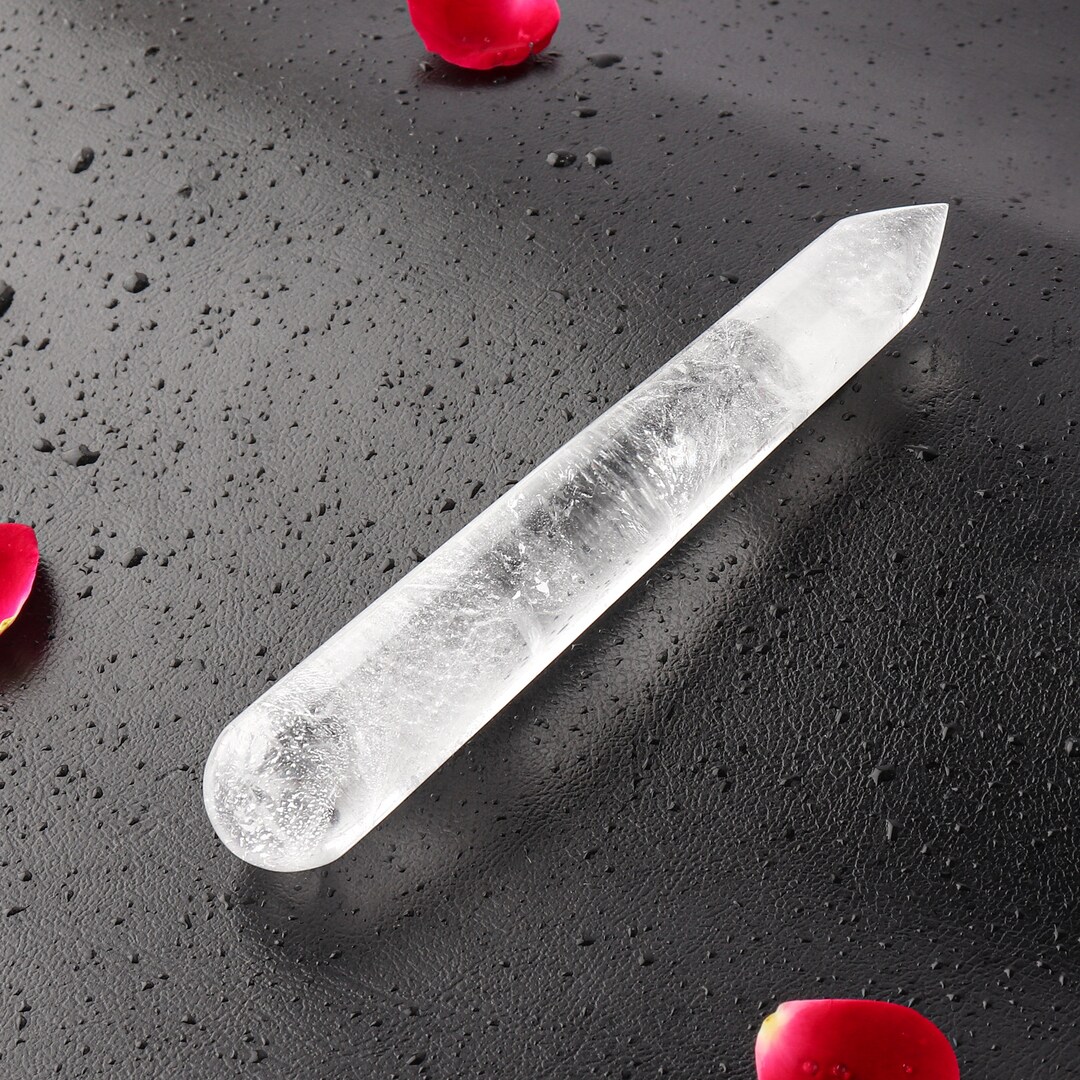 Crystal Quartz Carving Wand, Crystal Wand, Reiki Wand, Healing Wand ...
