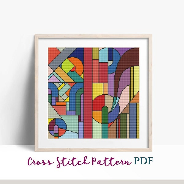 Art Deco Cross Stitch Pattern - Etsy