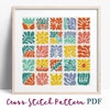 Mexican Cross Stitch Pattern Mexico Cross Stitch Folk Embroidery ...