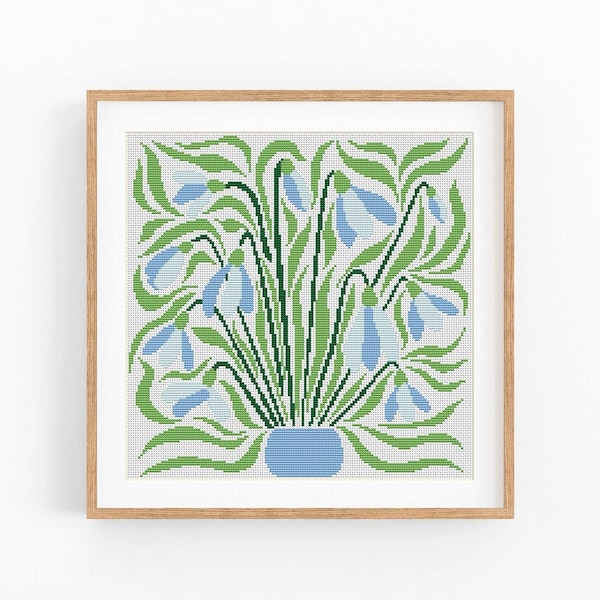 Abstract Snowdrops - Etsy