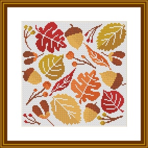 Fall Cross Stitch Pattern, Halloween, Fall Cross Stitch PDF ...