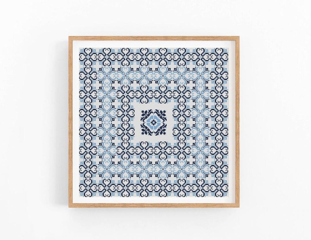 Cross Stitch Pattern. Folk Embroidery Ornament. Modern Counted Cross ...
