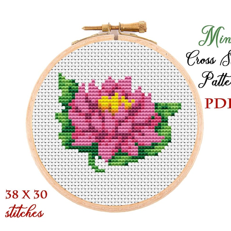 Cross Stitch Water Lilys - Etsy