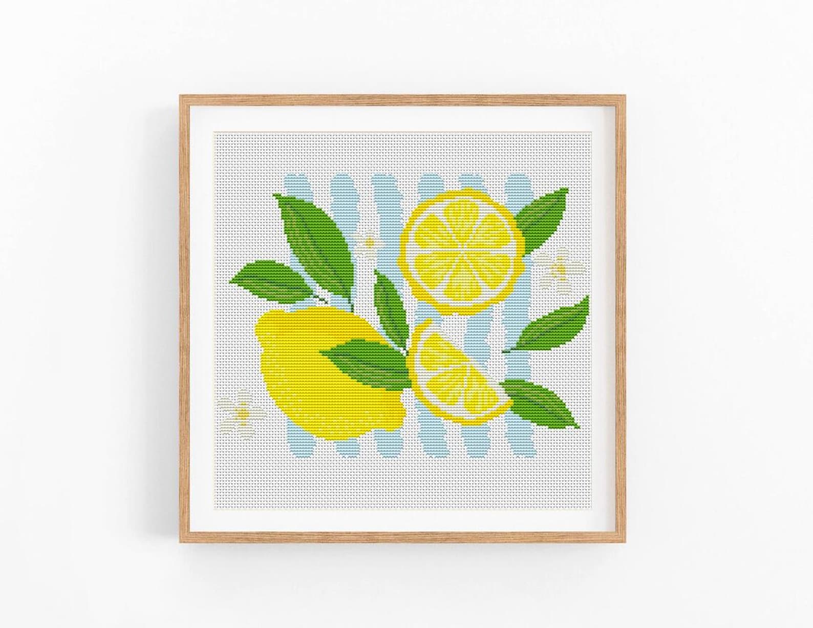 Lemon Cross Stitch Pattern Modern, Lemonade X-stitch Pattern, Lemon ...