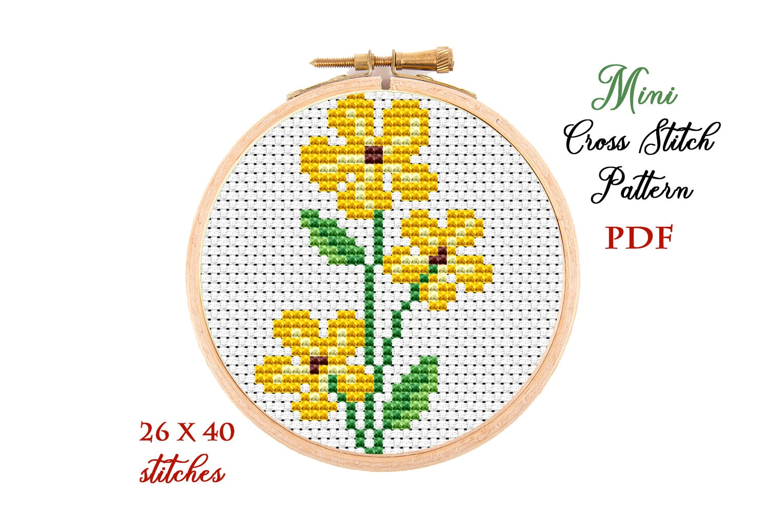 Counted Cross Stitch Pattern Flower