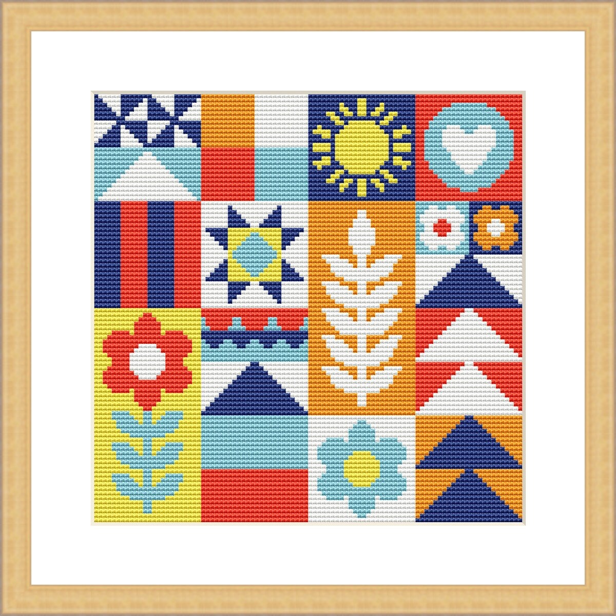 Abstract Cross Stitch Pattern Modern X-stitch Pattern | Etsy