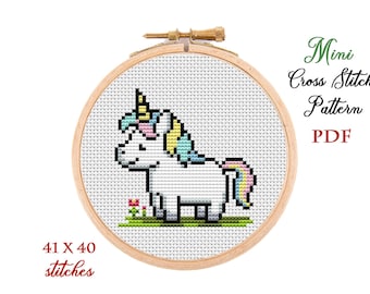 Mini Cross Stitch Pattern. Little Bird. Counted Cross Stitch Chart ...