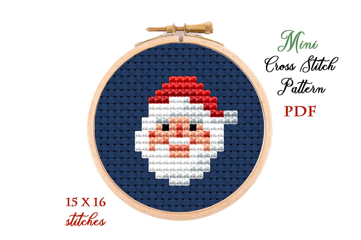 Bundle Mini Christmas 9 Cross Stitch Patterns, Small Counted Cross ...