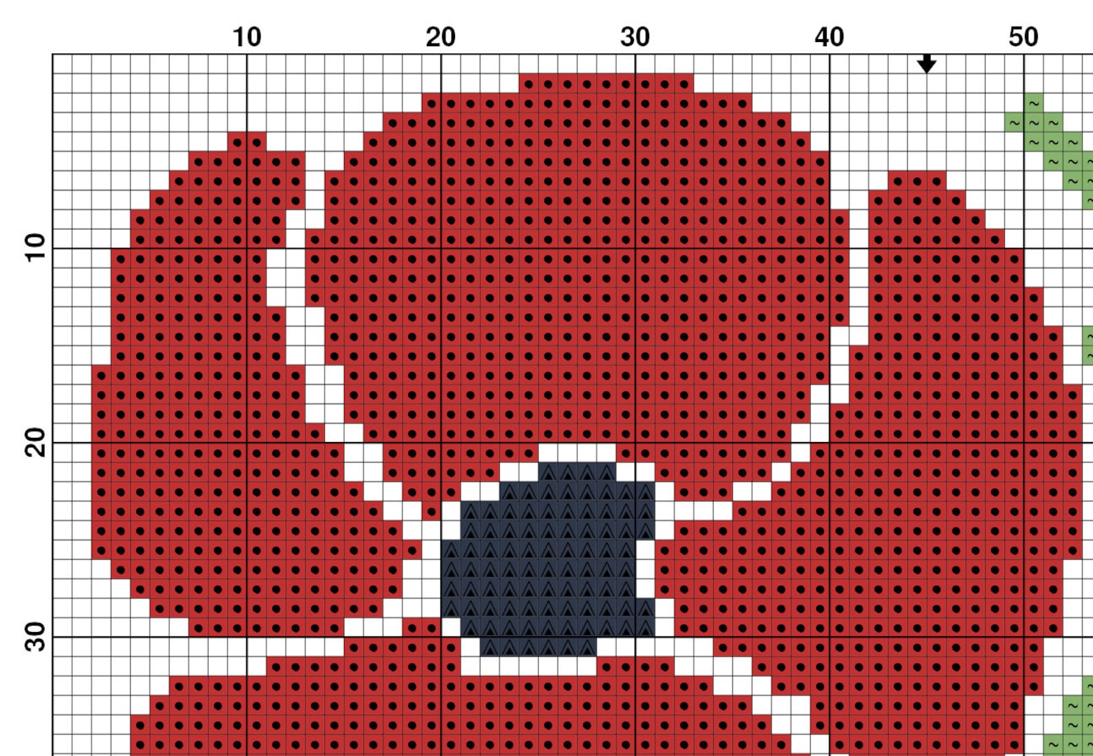 Cross Stitch Pattern Poppy Abstract Art Modern X-stitch - Etsy