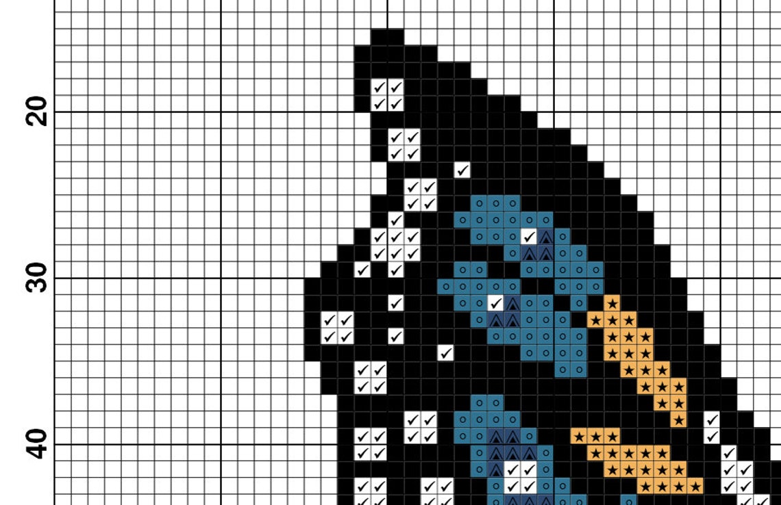 Butterfly Cross Stitch Pattern Flying Insect Nature Cross | Etsy