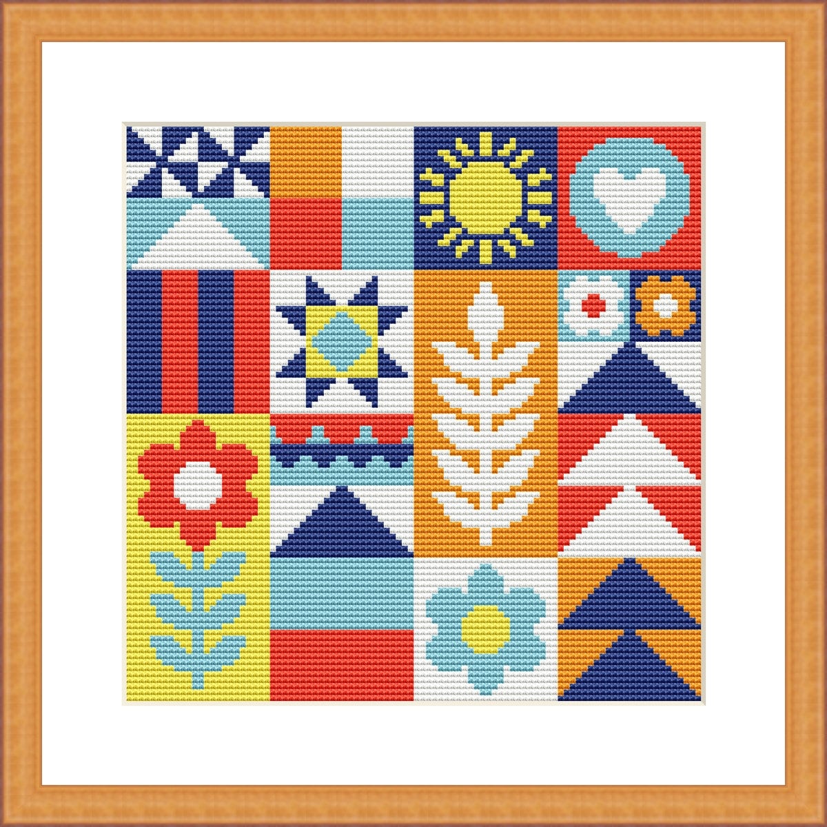 Abstract Cross Stitch Pattern Modern X-stitch Pattern | Etsy