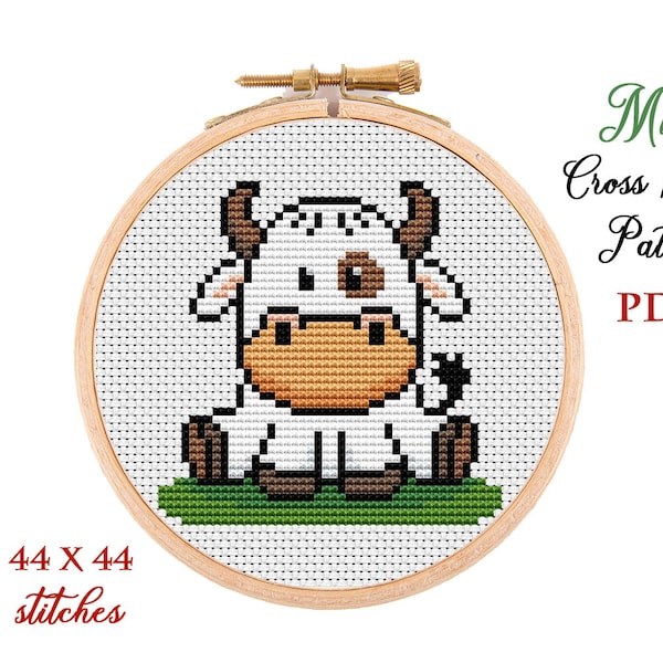 Cow Cross Stitch Pattern - Etsy
