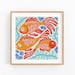 Set of 6 Modern Ocean Water Sea Cross Stitch Patterns, Abstract Nature ...