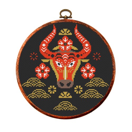 12 Pattern Set Chinese New Year Zodiac Cross Stitch Charts | Etsy