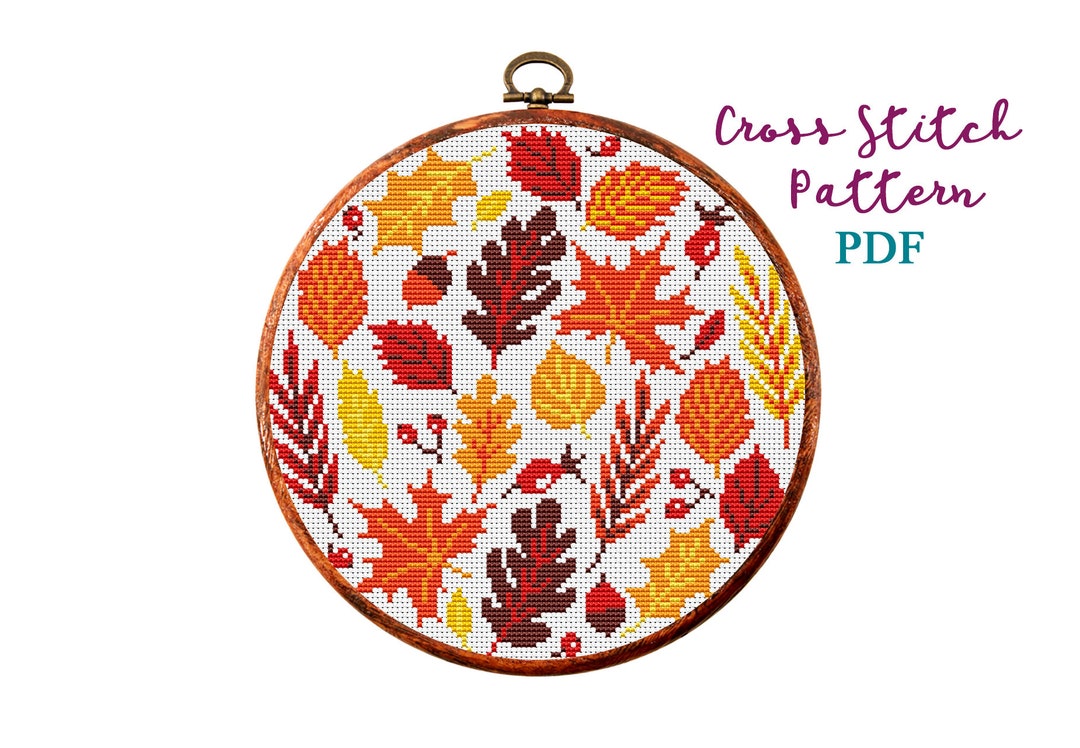 Fall Cross Stitch Pattern, Halloween, Fall Cross Stitch PDF ...