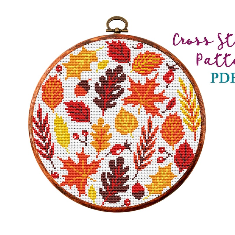 Fall Cross Stitch Pattern - Etsy