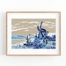 Vintage Cross Stitch Pattern, Landscape, Summer, Spring, Mill, House ...