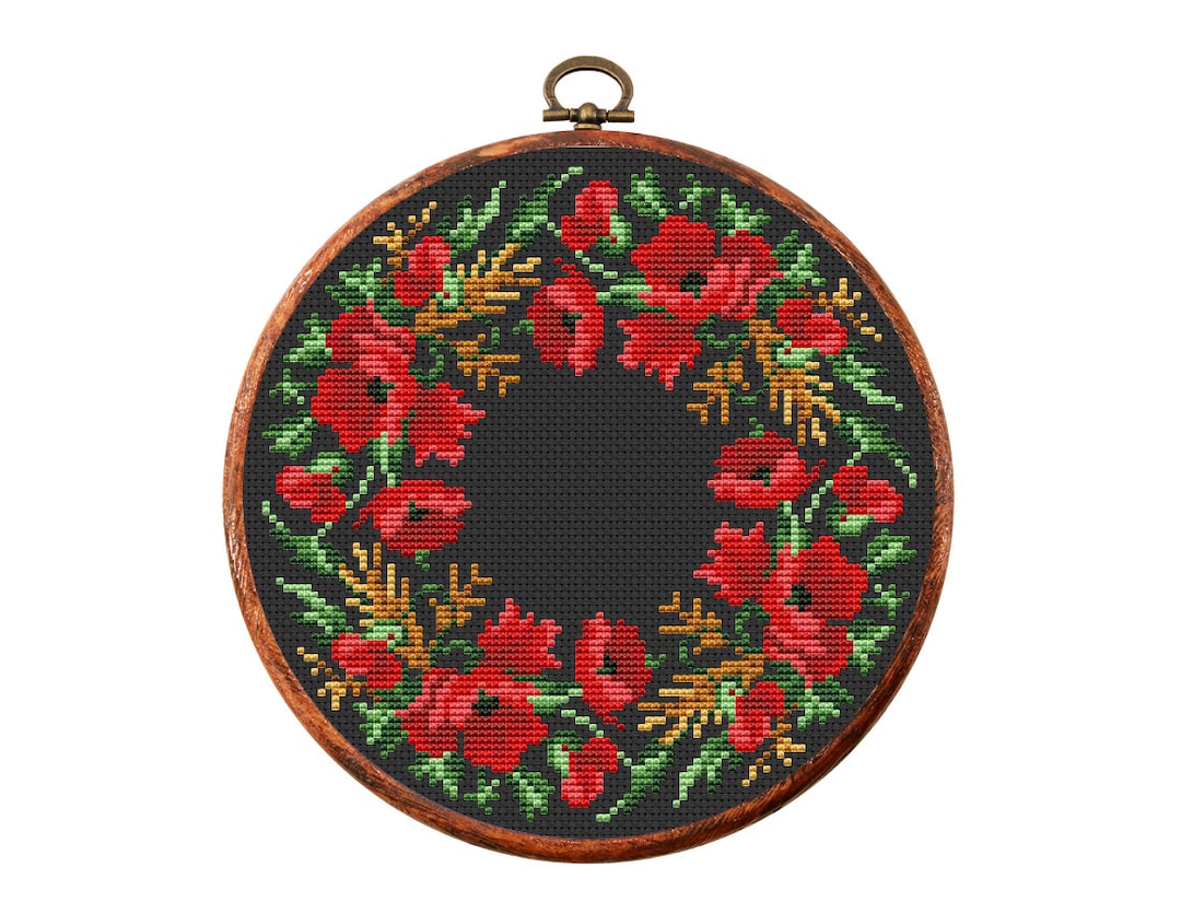 Vintage Flowers Cross Stitch Pattern, Antique Cross Stitch Design, Mini ...