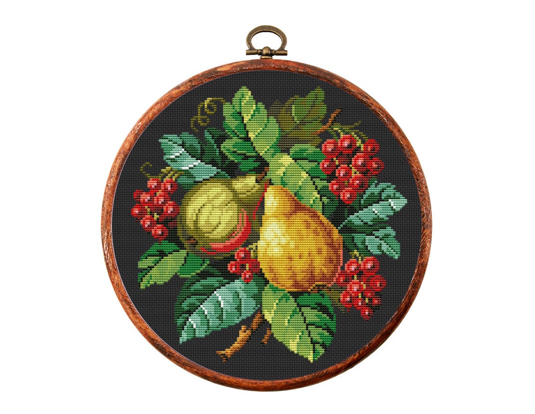 Vintage Flowers Cross Stitch Pattern, Antique Cross Stitch Design, Mini ...