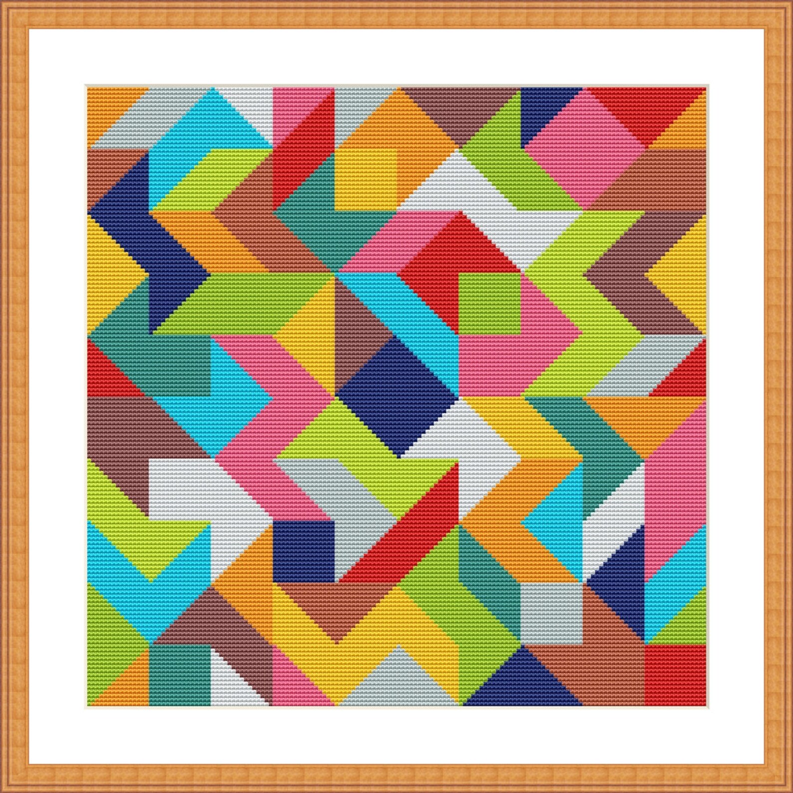 Abstract Cross Stitch Pattern Modern X-stitch Pattern - Etsy