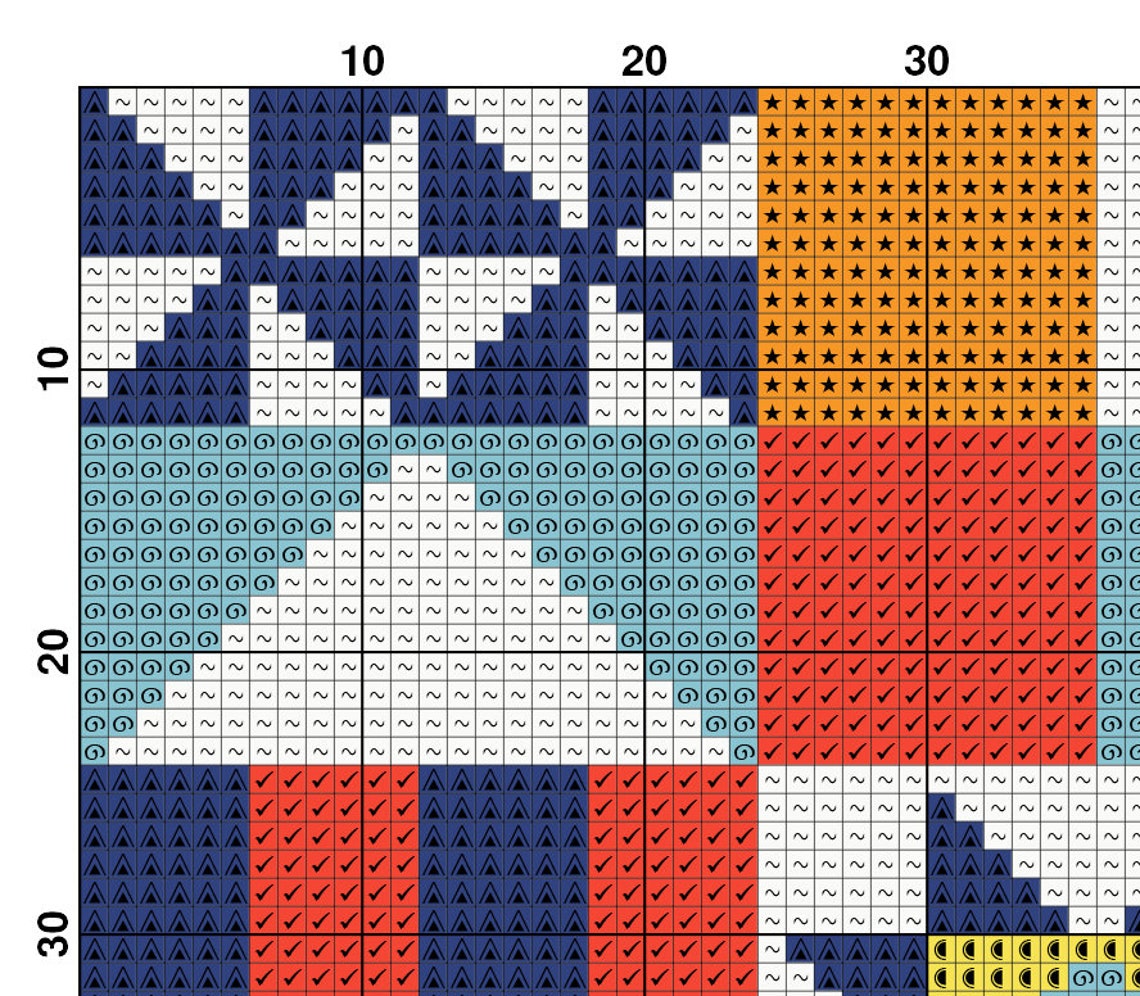 Abstract Cross Stitch Pattern Modern X-stitch Pattern | Etsy